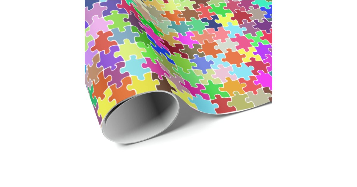 Jigsaw Wrapping Paper | Zazzle