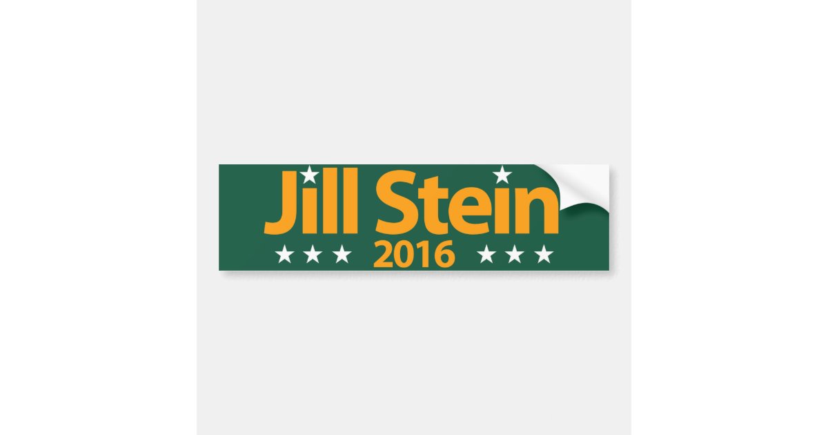 Jill Stein 2016 Bumper Sticker | Zazzle