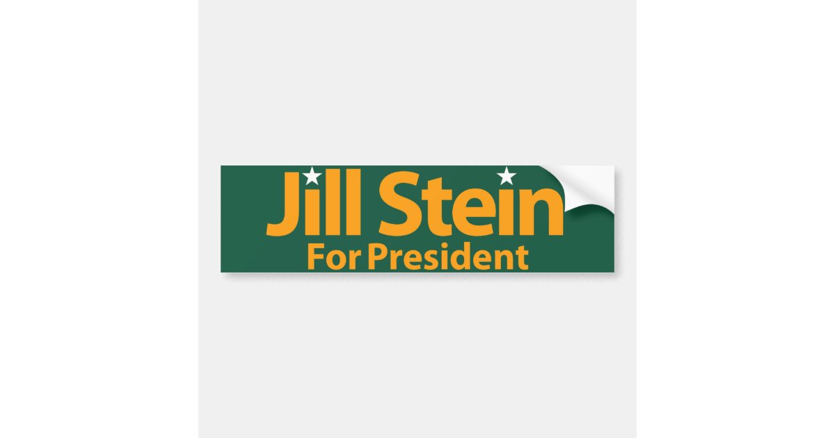 Jill Stein for President Bumper Sticker | Zazzle