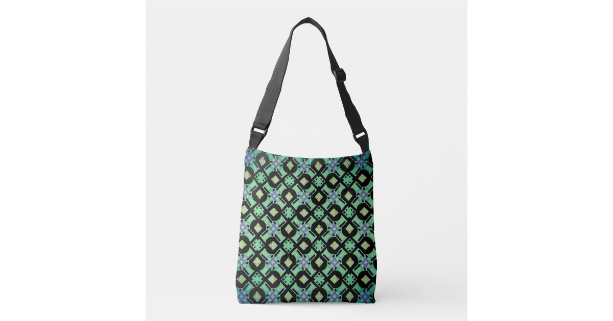 Jimette Toilet Bag Green Design black | Zazzle