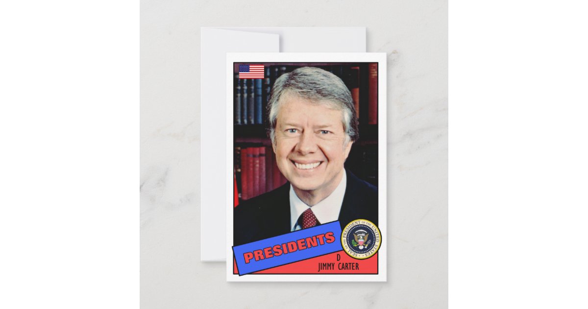 Jimmy Carter Baseball Card | Zazzle