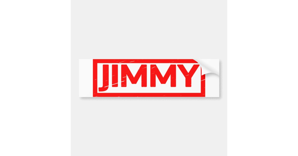 Jimmy Stamp Bumper Sticker | Zazzle
