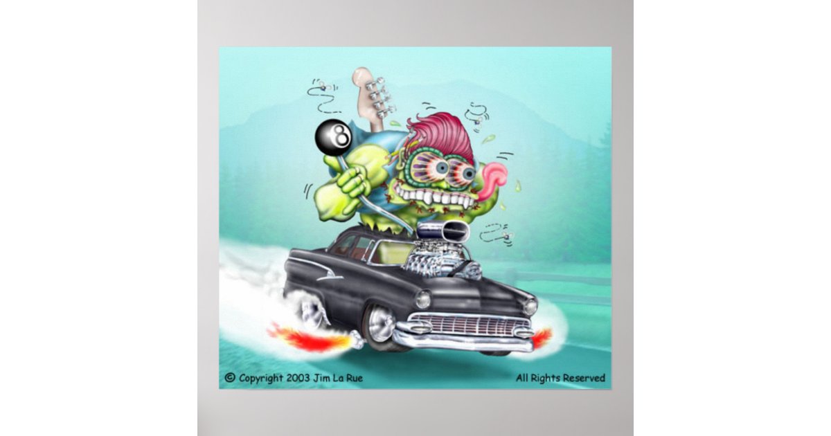 Jimmy's Jalopy Monster Poster | Zazzle