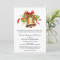 Jingle Bell Winter Christmas Engagement Party Invitation | Zazzle