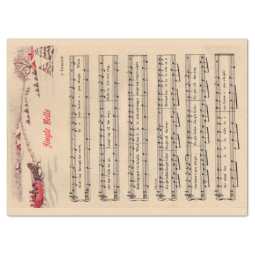 Jingle Bells Christmas Holiday Carol Sheet Music | Zazzle