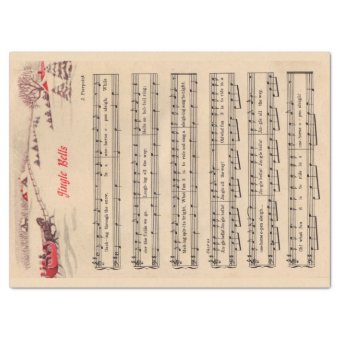 Jingle Bells Christmas Holiday Carol Sheet Music | Zazzle