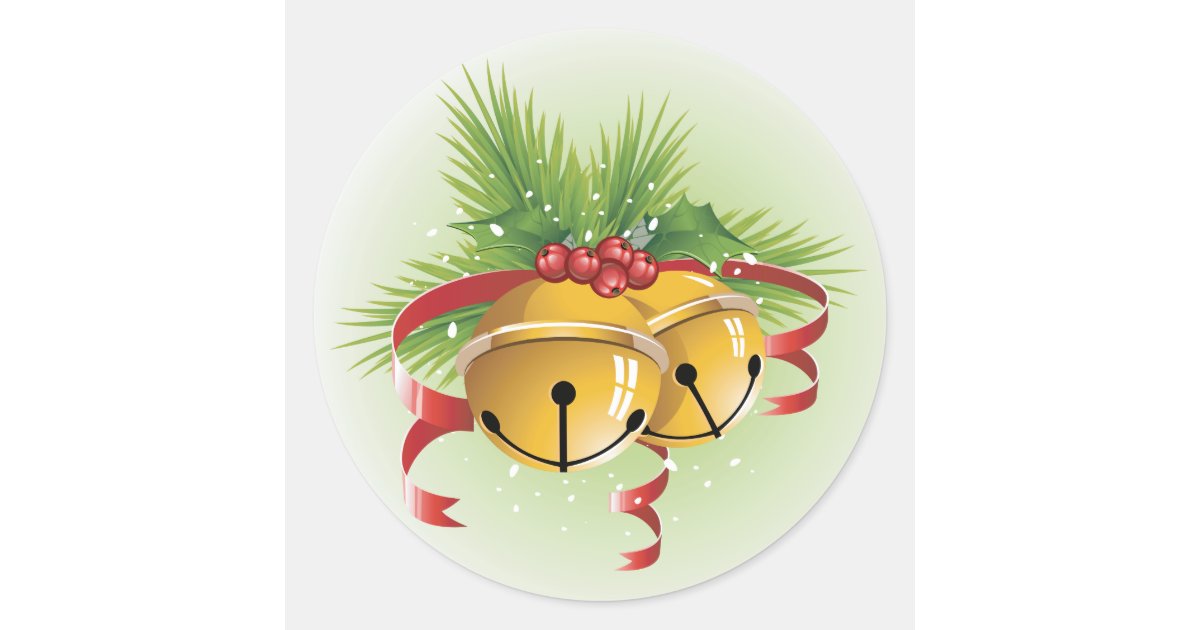 Jingle Bells Stickers | Zazzle