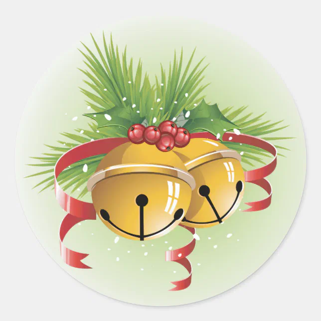Jingle Bells Stickers | Zazzle