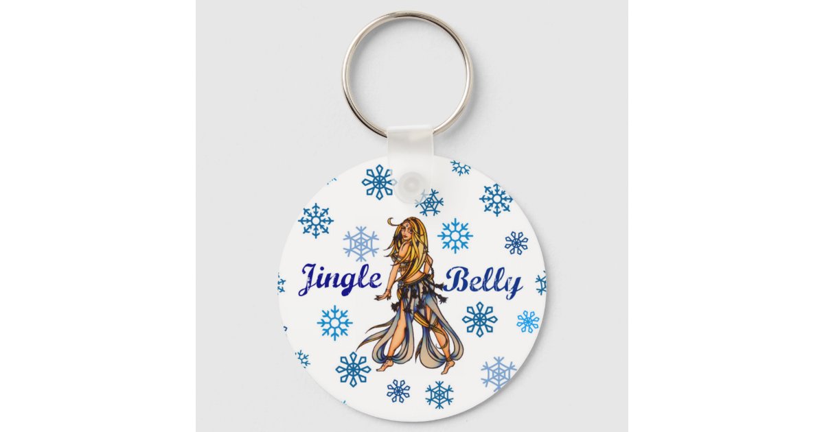 Jingle Belly Key Chain | Zazzle