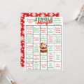 Jingle & Mingle Christmas Bingo Game Card | Zazzle