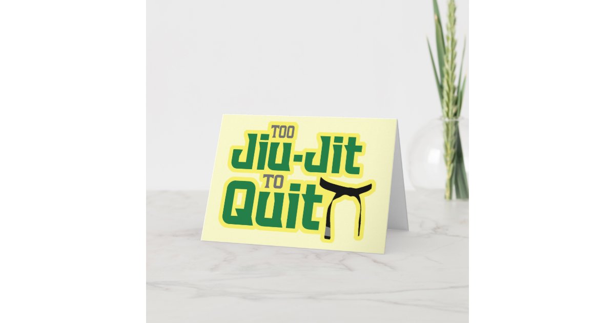 Jiu-Jitsu Card | Zazzle