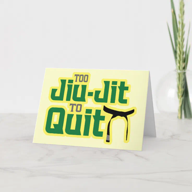Jiu-Jitsu Card | Zazzle
