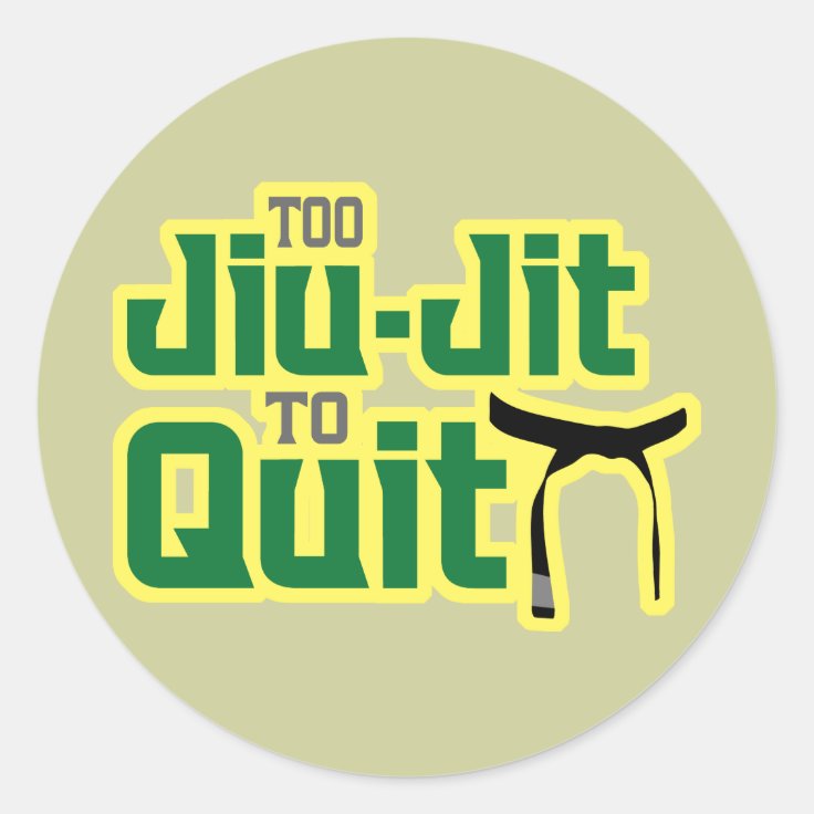 Jiu-Jitsu Classic Round Sticker | Zazzle