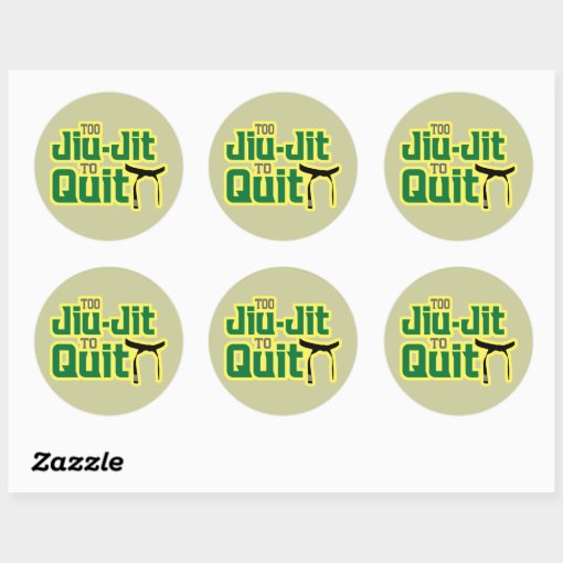 Jiu-Jitsu Classic Round Sticker | Zazzle