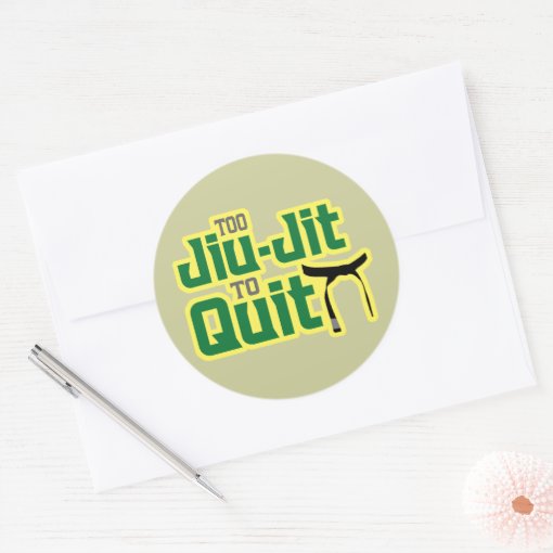 Jiu-Jitsu Classic Round Sticker | Zazzle