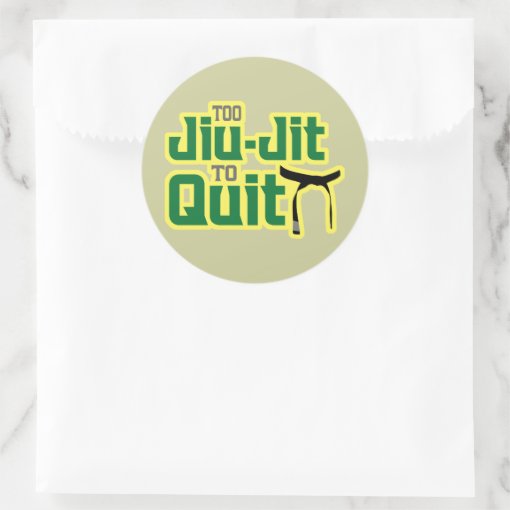 Jiu-Jitsu Classic Round Sticker | Zazzle