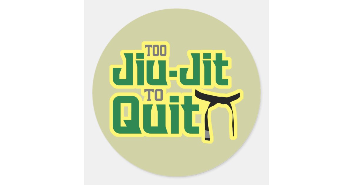 Jiu-Jitsu Classic Round Sticker | Zazzle