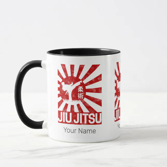 Jiu Jitsu Fighter Japanese Vintage Martial Arts Mug | Zazzle