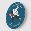 Jiu Jitsu Judo Martial Arts Studio Clock | Zazzle