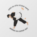 Jiu Jitsu Judo Martial Arts Studio Window Cling | Zazzle