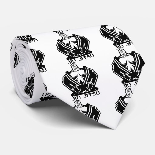 Jiu Jitsu - The Fighter Prepares Neck Tie | Zazzle