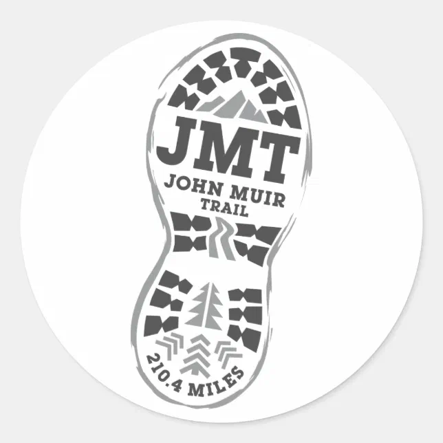 JMT CLASSIC ROUND STICKER | Zazzle
