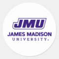 JMU | James Madison University Classic Round Sticker | Zazzle