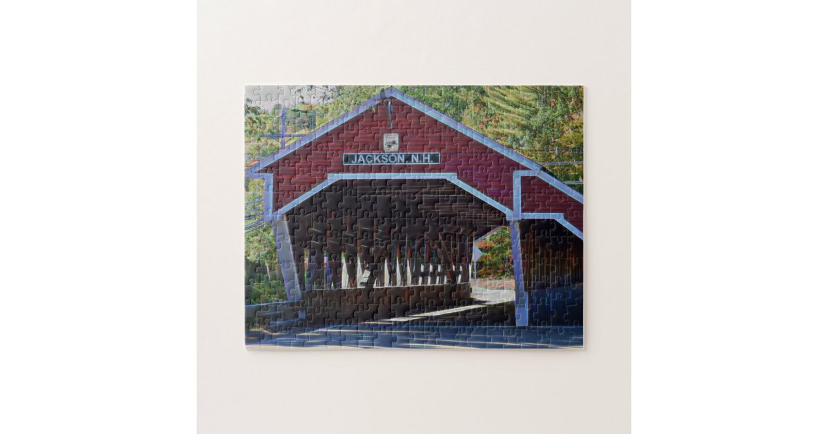 JNH Covered Bridge Puzzle | Zazzle
