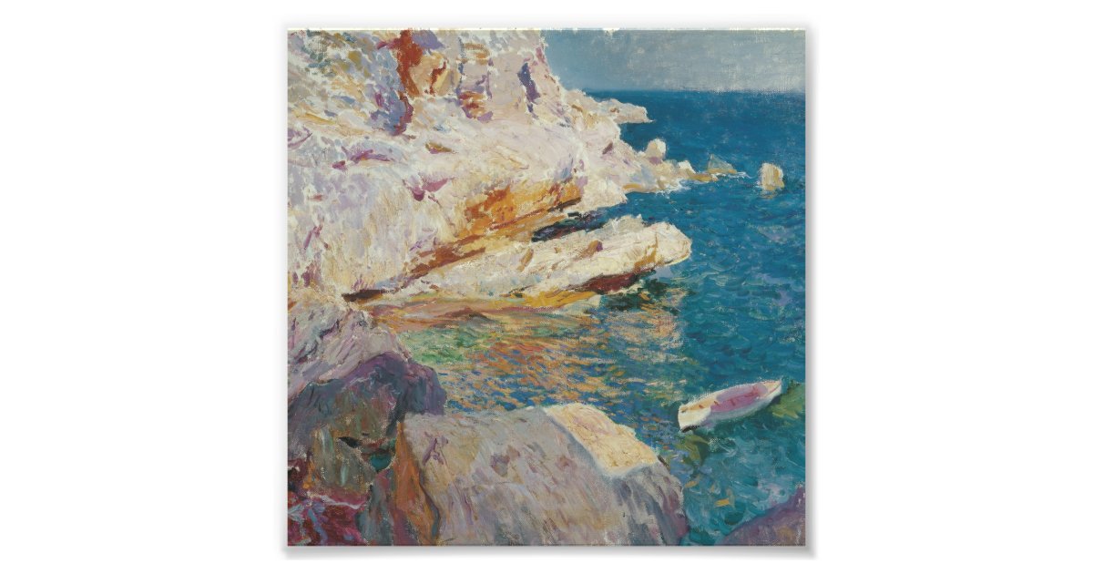 Joaquin Sorolla Y Bastida - Rocks At Javea. Photo Print | Zazzle