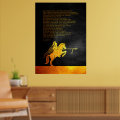 Job 39:19-25 Bible Verse Poster | Zazzle