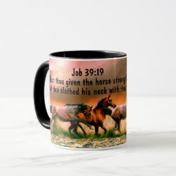 Job 39:19 mug | Zazzle