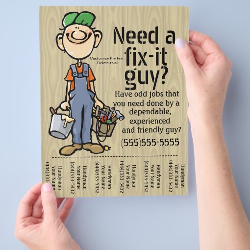 Job Hunting flyer Carpenter Plumber Painter | Zazzle