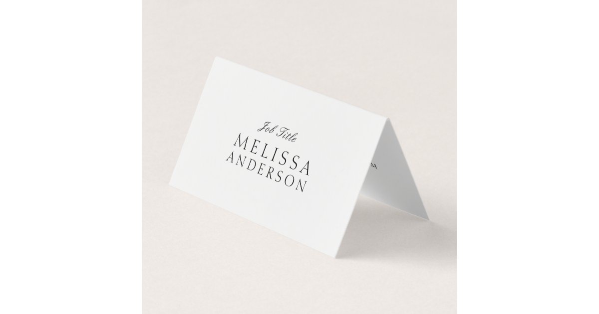 Job Title Elegant Business Card | Zazzle