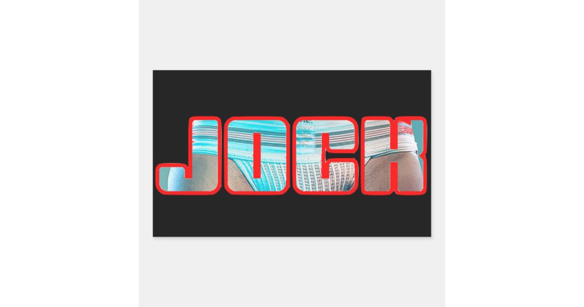 JOCK Rectangle Stickers | Zazzle