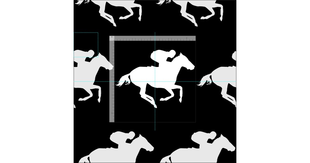 Jockey Pattern Fabric | Zazzle