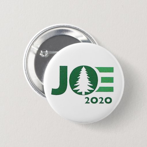 Joe 2020 Green Logo Button | Zazzle