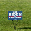 Joe Biden 2020 - Bold Font Stripes red white blue Sign | Zazzle
