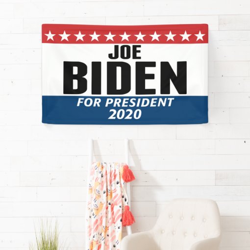 Joe Biden 2020 - Classic Design Banner | Zazzle