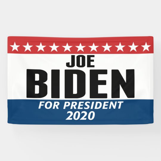 Joe Biden 2020 - Classic Design Banner | Zazzle.com