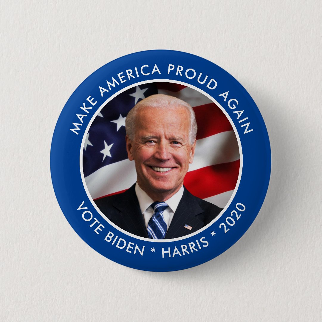 Joe Biden 2020 Collectible Keepsake Photo Button | Zazzle
