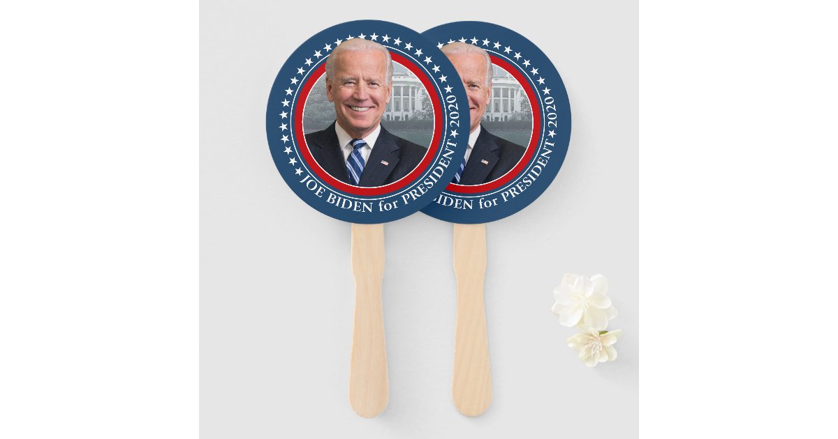 Joe Biden 2020 for President Photo - Parade Hand Fan | Zazzle