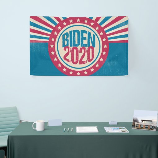 Joe Biden 2020 Retro Political Banner | Zazzle