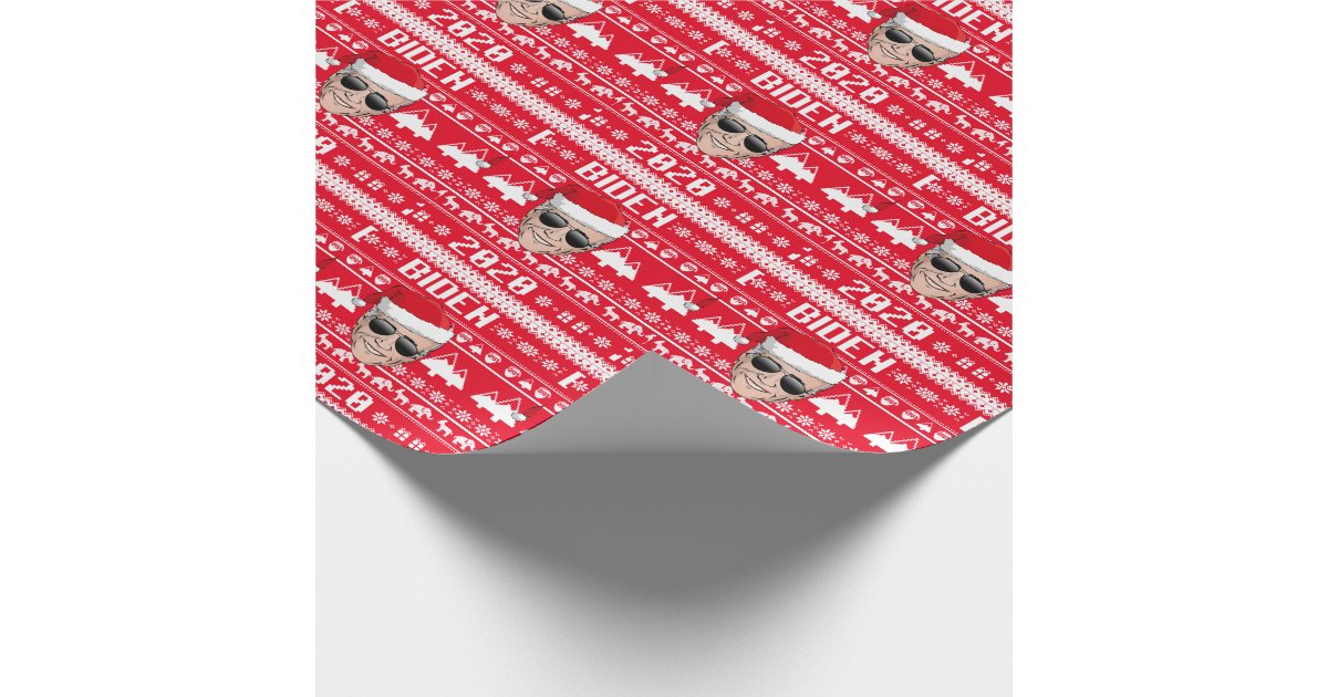 Joe Biden 2020 Ugly Christmas Wrapping Paper Zazzle joe-biden-2020-ugly-christmas-wrapping-paper-zazzle