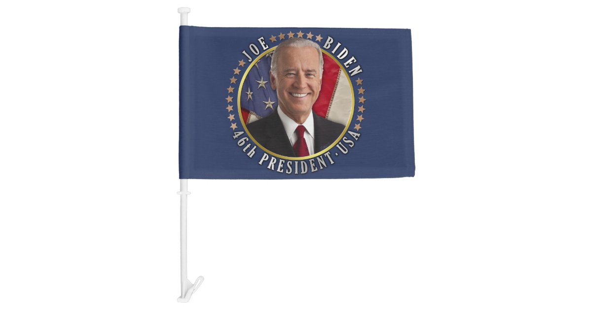 Joe Biden 46th President USA Commemorative Photo Car Flag | Zazzle