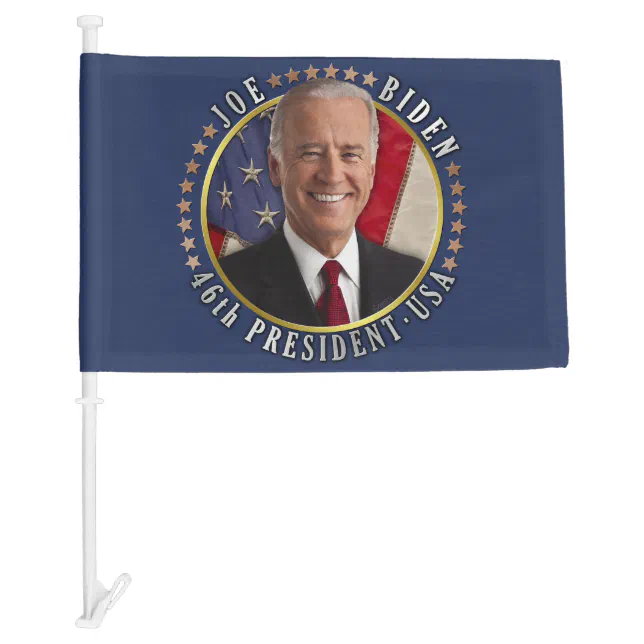 Joe Biden 46th President USA Commemorative Photo Car Flag | Zazzle