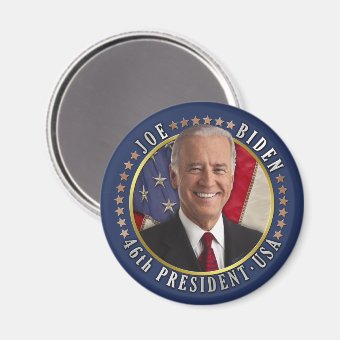 Joe Biden 46th President USA Commemorative Photo Magnet | Zazzle