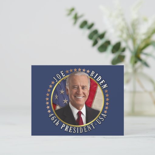 Joe Biden 46th President USA Commemorative Photo Postcard | Zazzle