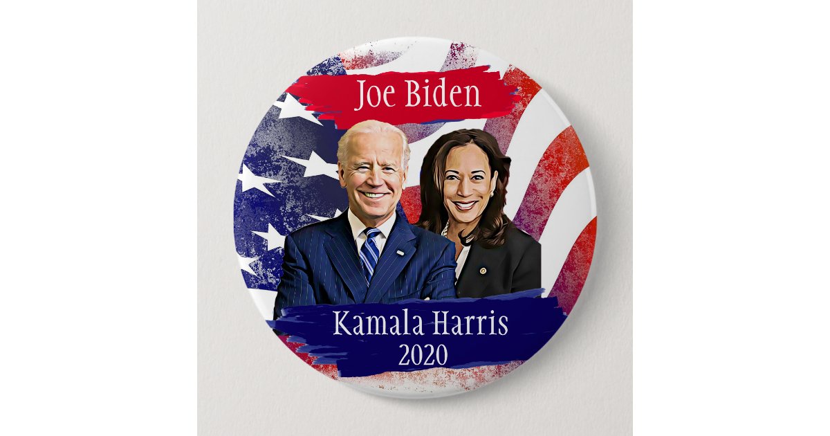 Joe Biden and Kamala Harris 2020 US Election Button | Zazzle