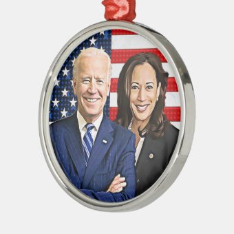 Joe Biden and Kamala Harris Keepsake Souvenir 2020 Metal Ornament | Zazzle