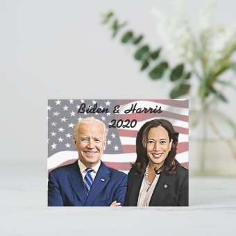 Joe Biden and Kamala Harris Memorabilia Keepsake Postcard | Zazzle